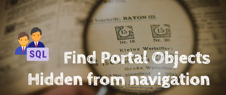 Find Portal Objects Hidden From Navigation Peoplesoft Tutorial