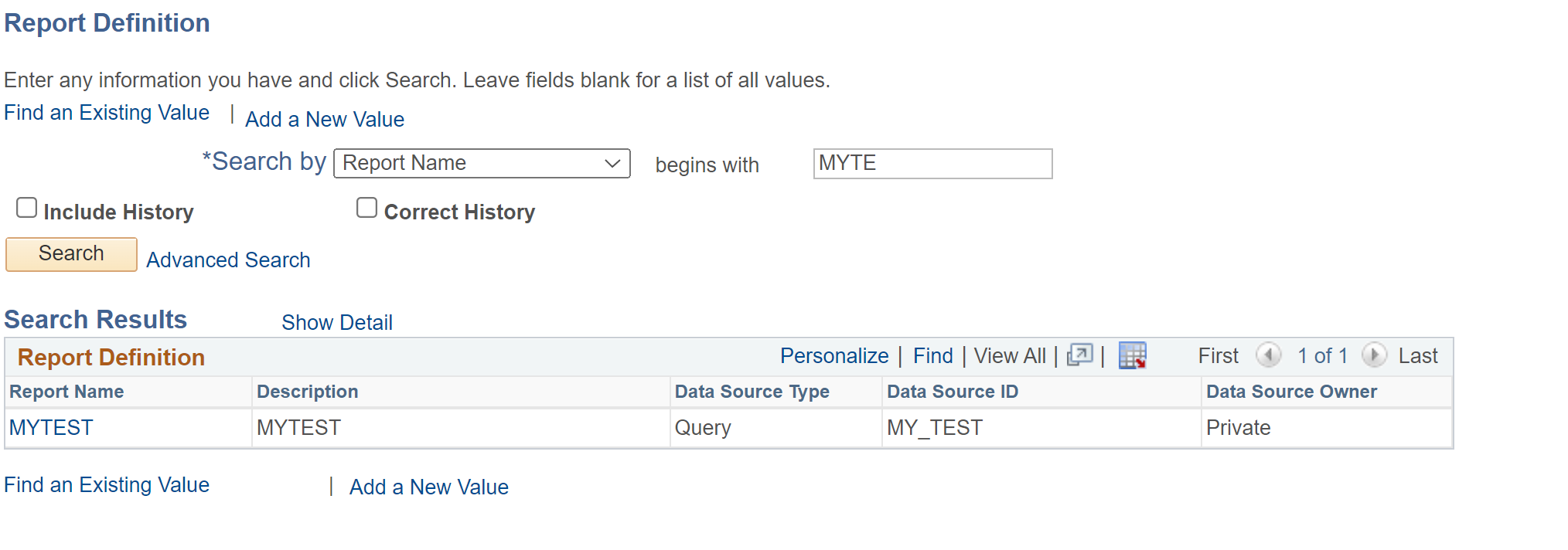 Bi Report Definition Copy Delete Missing Peoplesoft Tutorial