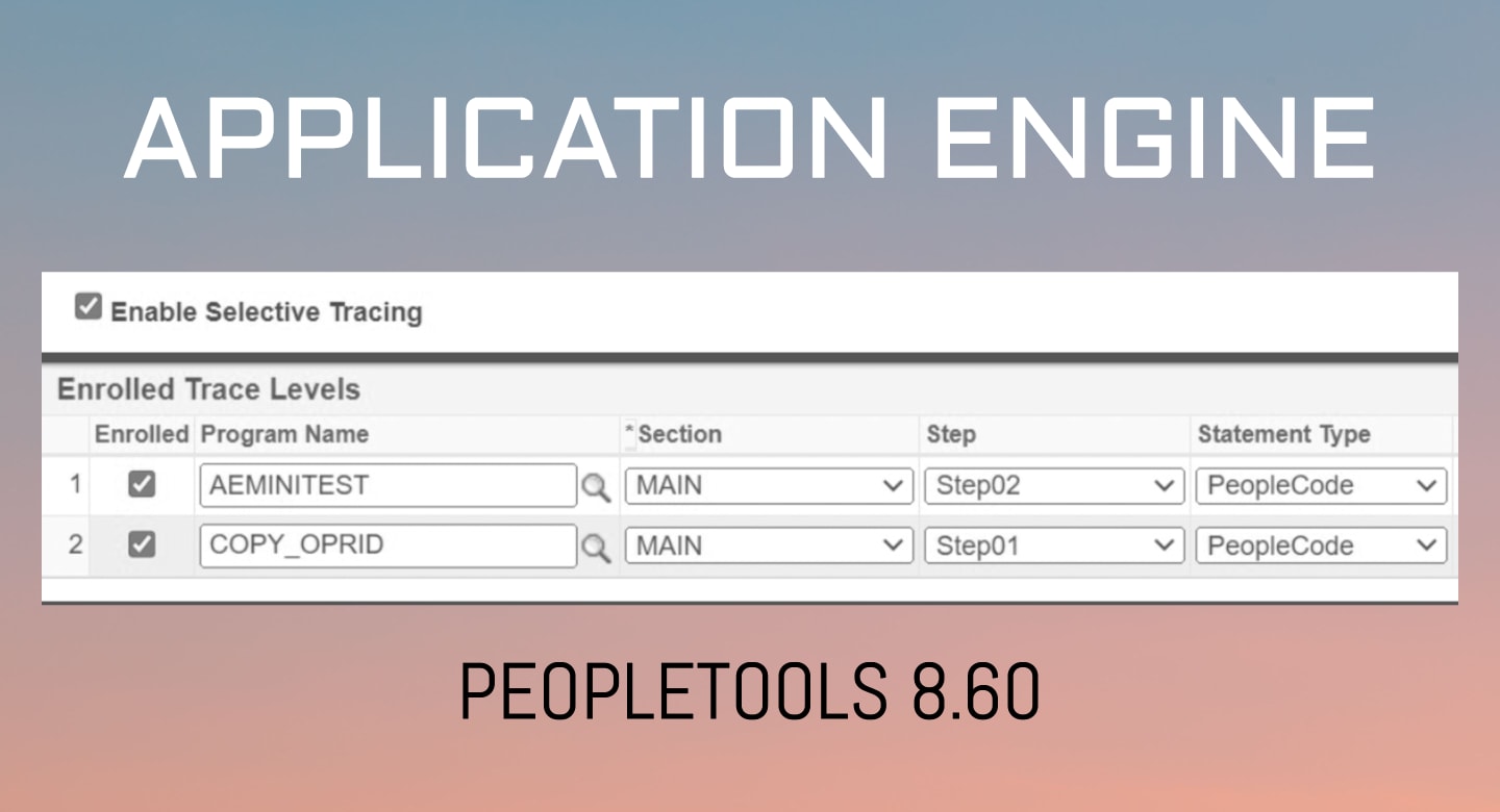 pt860 application engine | PeopleSoft Tutorial