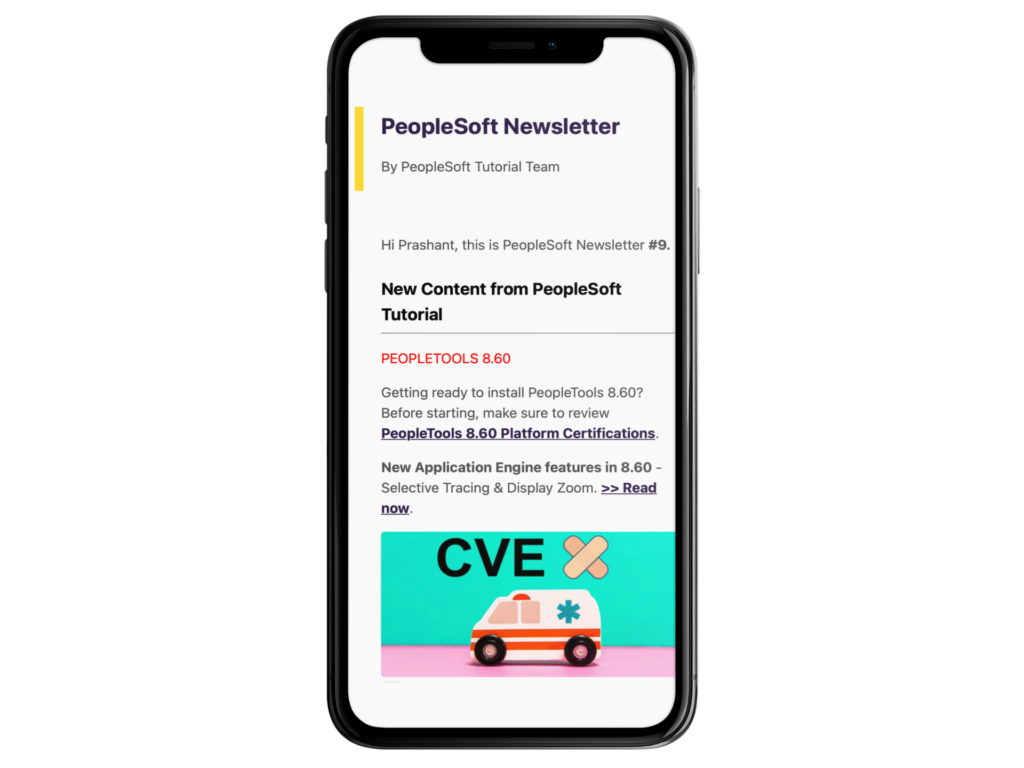 PeopleSoft Newsletter Signup | PeopleSoft Tutorial